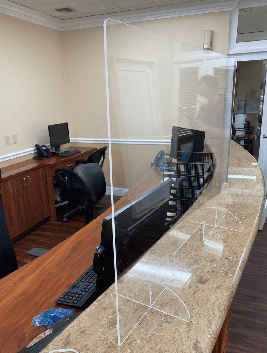 Reception Divider - Must Have - Sturdy - Easy to Install - ASTM Acrylic ...