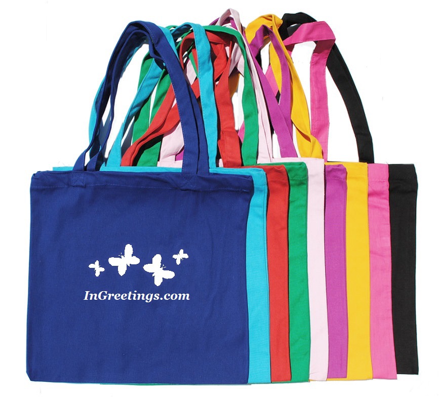 Custom Printing, One Color Screen, Bulk Tote Bags & Aprons