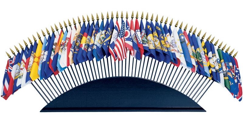 50 State mini flag set 4"x6" - Miniature State Flags 4" x 6"