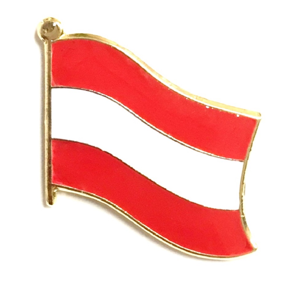 Austria Lapel Pin - Single - World Flag Lapel Pins - Single Flag