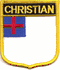 Christian Flag Shield Patch - Christian & Classroom Flags