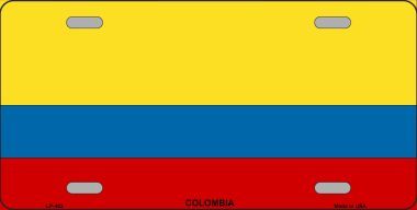 Colombia Flag License PLate - Colombia