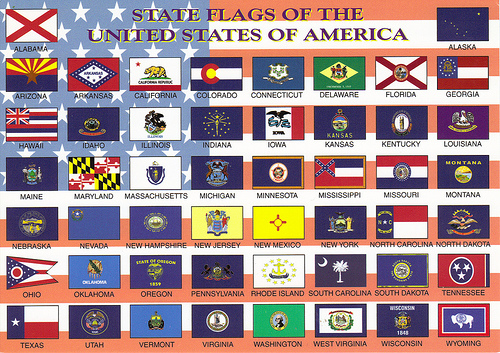 Complete Set of 52 US State Flags - Flag Sets