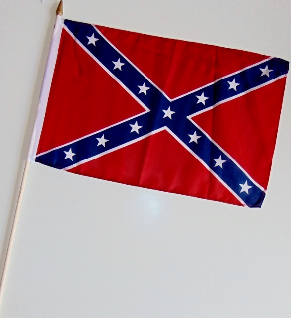Confederate Stick Flag 12"x18" - Confederate Rebel Flag