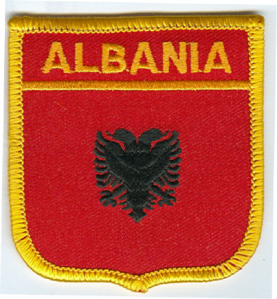 Country Flag Shield Patches