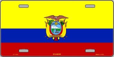 Ecuador Flag License Plate - Ecuador