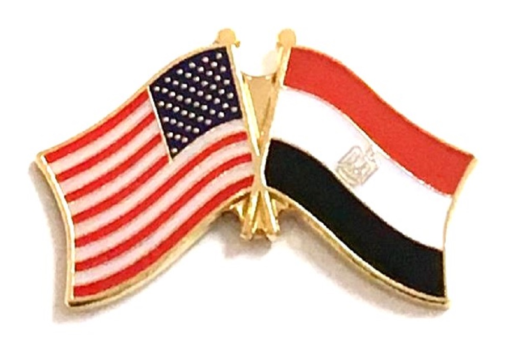 Egypt Flag Lapel Pin - Double - Egypt