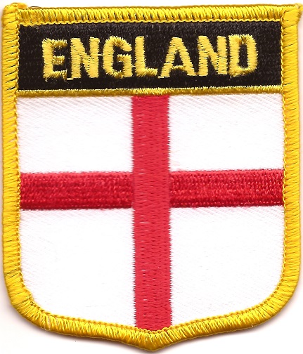 High Quality 2.5 x 2.5 Inch Shield England St. George's Cross Flag ...