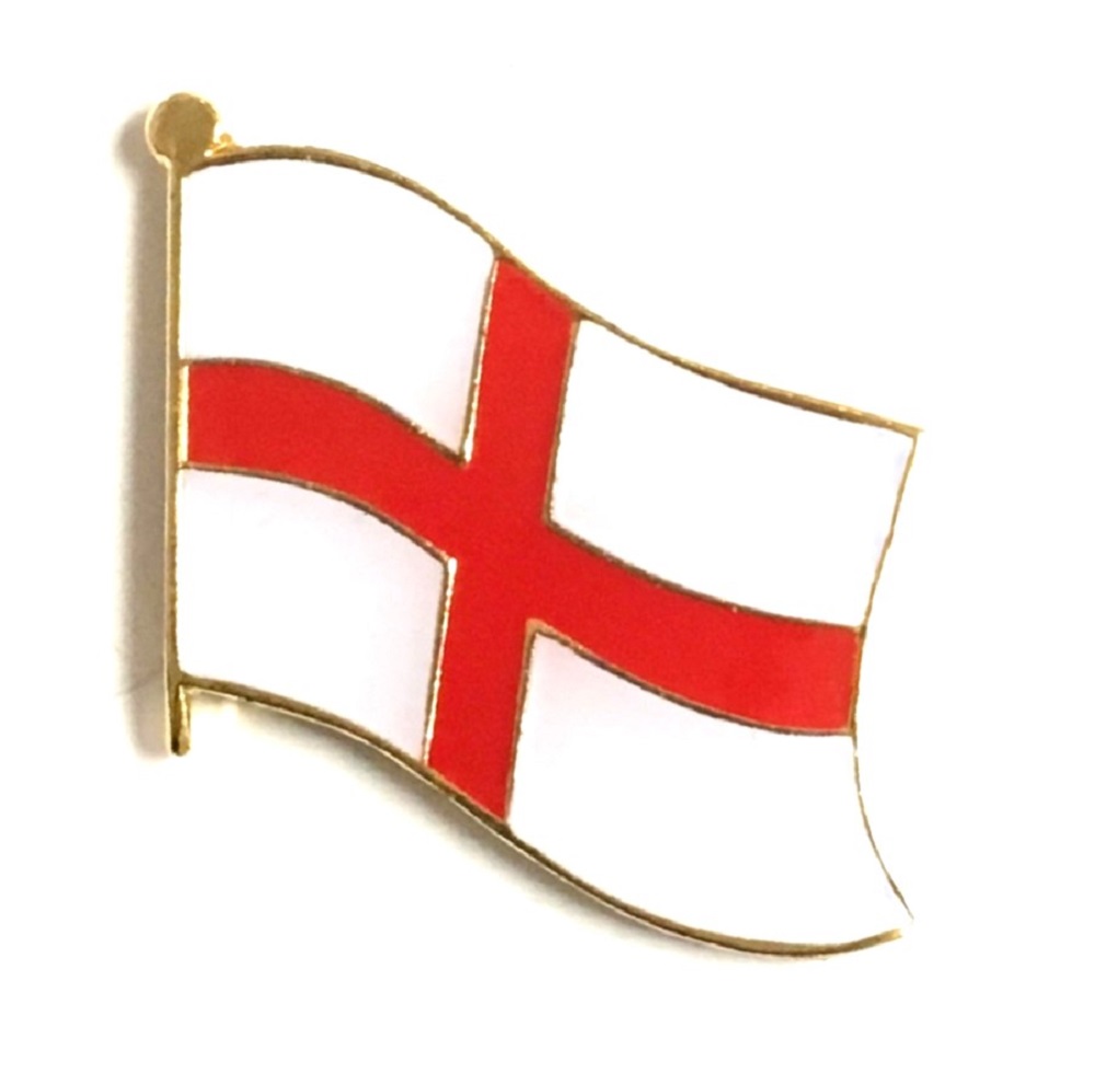 England St. Georges Cross Lapel Pin - Single - England St. George's Cross
