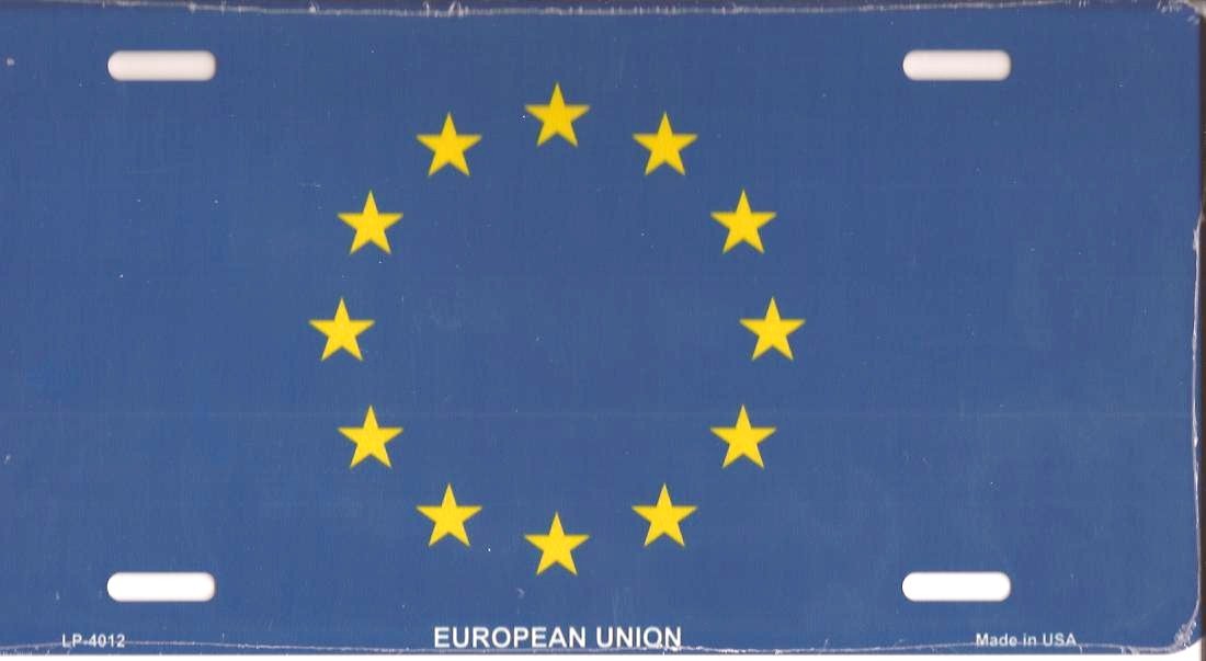 European Union License Plate - European Union
