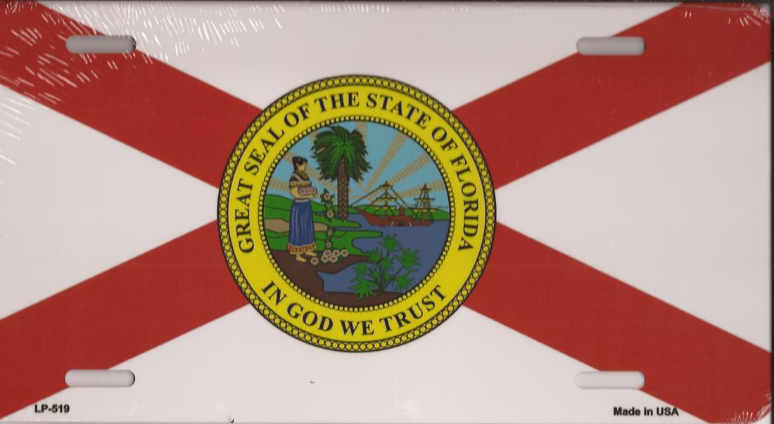 Florida Flag License Plate - State Flag License Plates $7.95