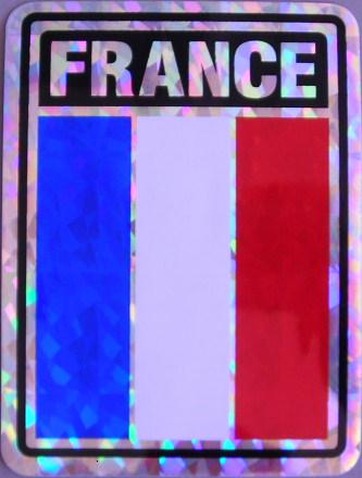 Cheap self-adhesive 3" x 4" reflective waterproof vinyl France flag ...