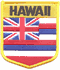 High Quality 3.25 x 3.5 Inch Shield Hawaii Flag Embroidered Cloth Sew ...