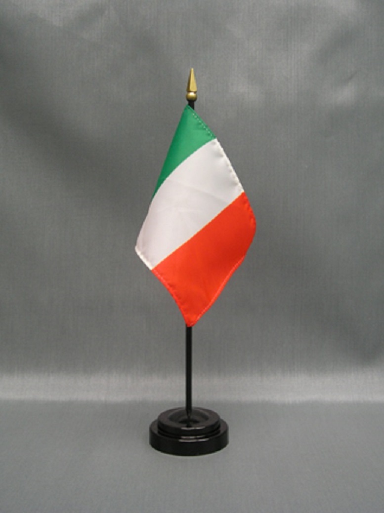 Miniature flags, small mini Ireland 4"x6" little desk or table stick ...