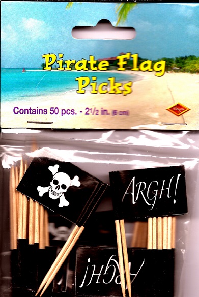 Jolly Roger discounted mini flag toothpicks, Jolly Roger inexpensive ...