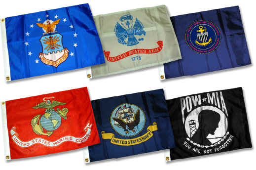 Wholesale cheap Military Flag Set (6 polyester flags) 3'x5' polyester ...