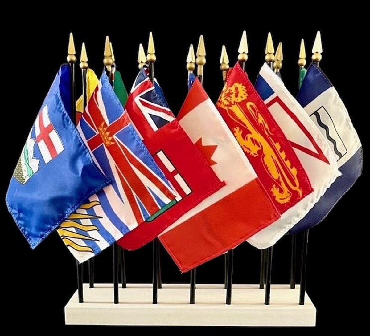Miniature Canadian Province Flags - Complete Set - Miniature Canadian ...
