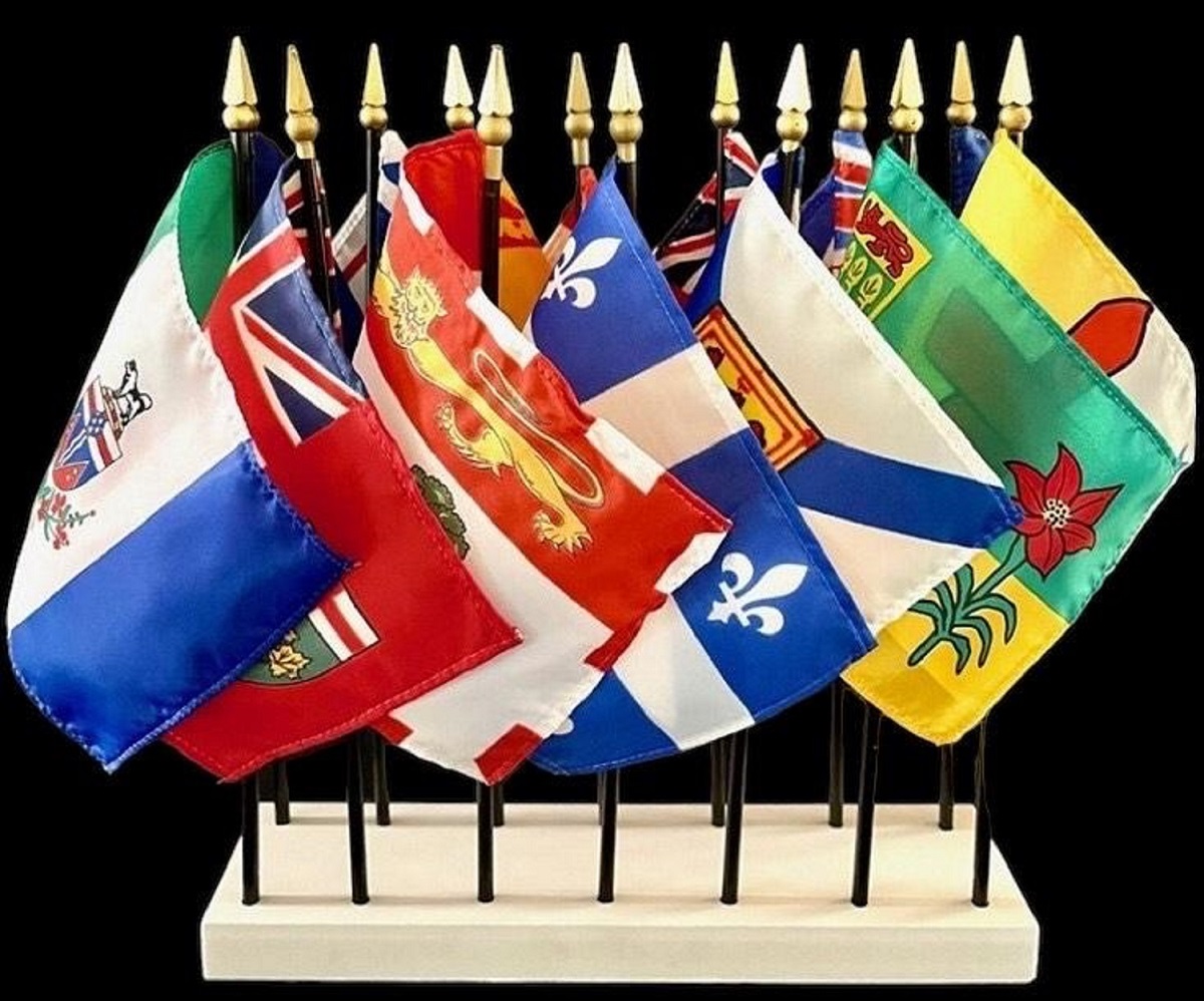 Miniature Canadian Province Flags - Complete Set - Miniature Canadian ...