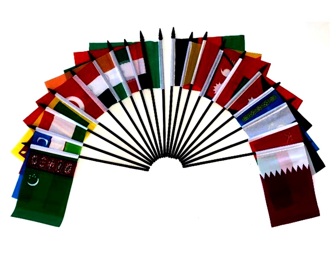 Miniature International Flags - Priced by the Dozen or in Assortments ...