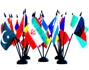 Miniature International Flags - Priced by the Dozen or in Assortments ...