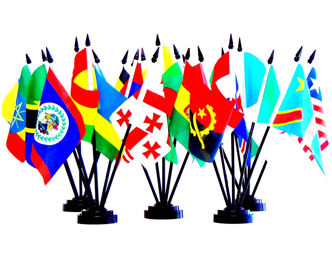 Miniature World Flag Assortment #4/Assortment of 25 World Flags ...