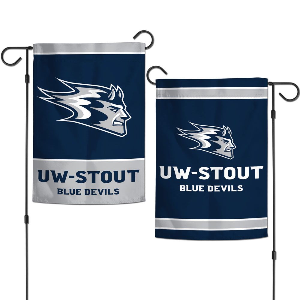 University of Wisconsin-Stout Blue Devils Garden Flag - College Garden ...