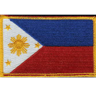 Filipino American Flag Patch