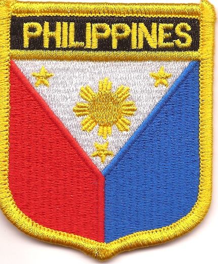 Philippine Flag Shield Logo I Love Philippines Flag Illustration Stock