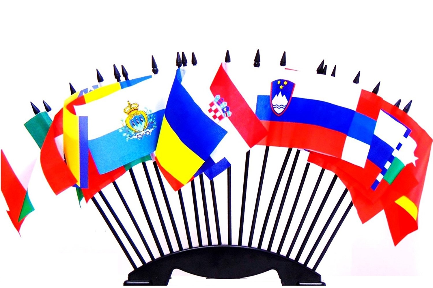 Miniature World Flag Assortment #17/20 Flags Representing South and ...