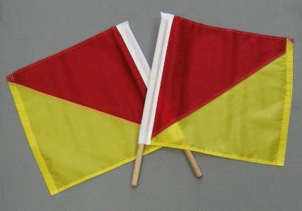 Semaphore flags - semaphore flag set - signal flag set - Police, Fire ...