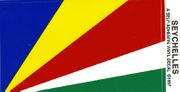Made in USA Seychelles 2 3/8" x 4" Flag Decal Stickers, Seychelles 2 3/ ...
