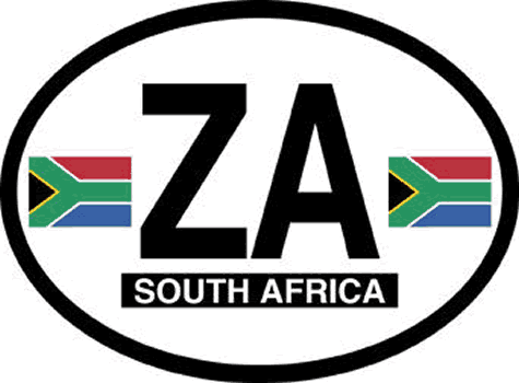 Made in USA South Africa 3.5" x 4.75 " Oval Decals, South African 3.5 ...