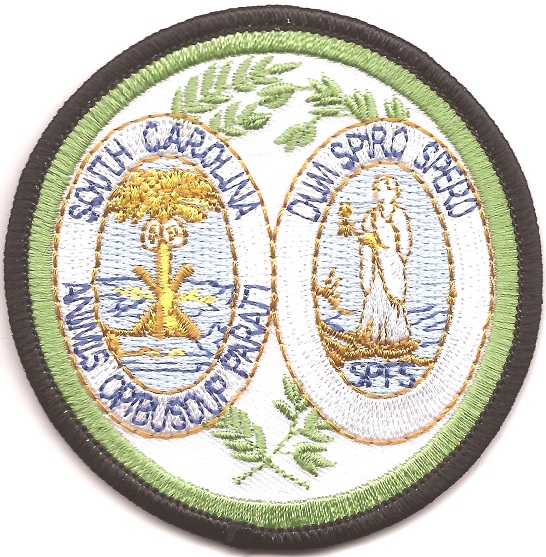 High Quality 3" in Diameter South Carolina Seal Embroidered Cloth Sew ...