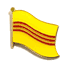 South Vietnam Flag Lapel Pin - Single - Vietnam and South Vietnam