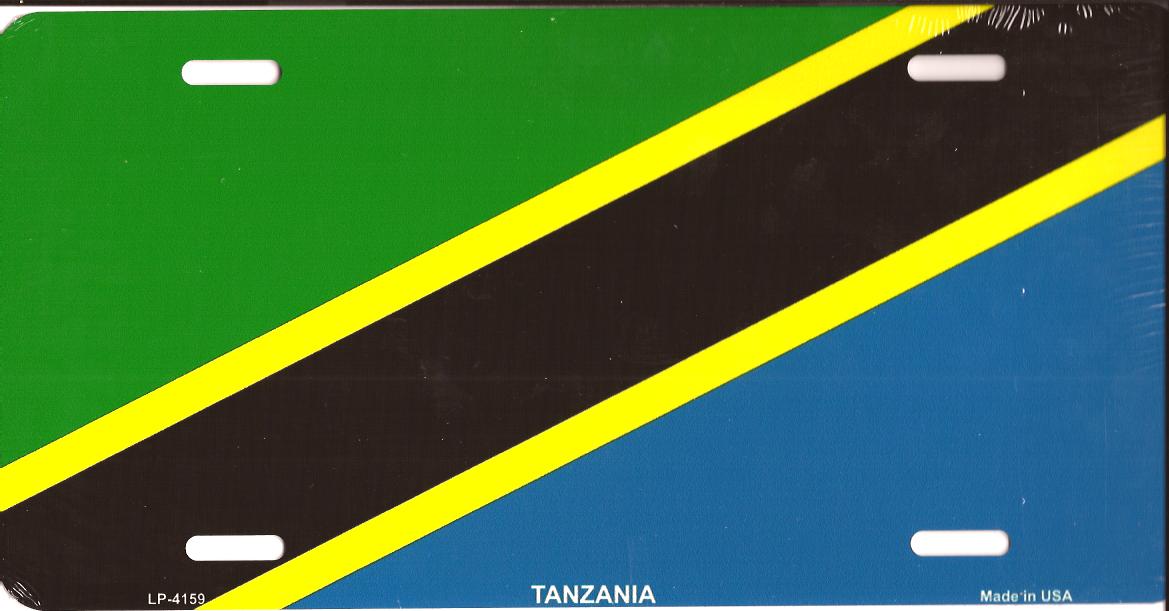 Tanzania Flag License Plate - Tanzania