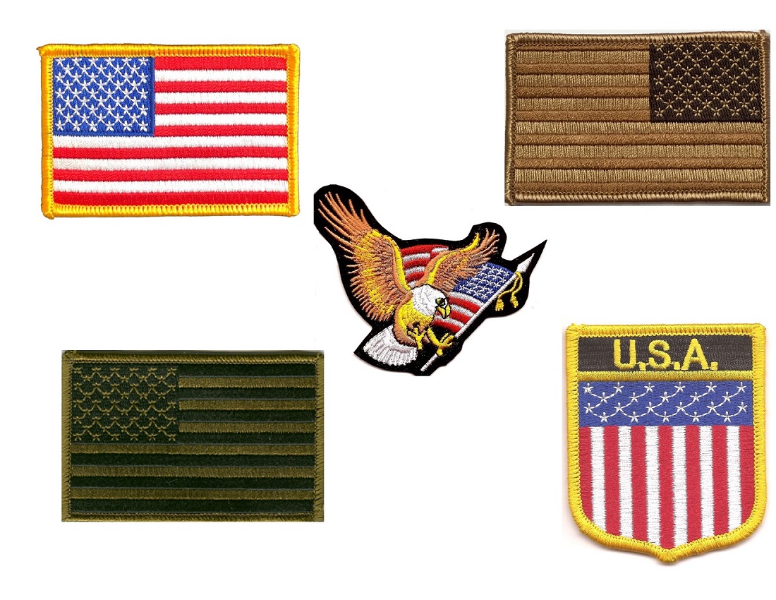 United States of America Patches and Pins - Flag Patches
