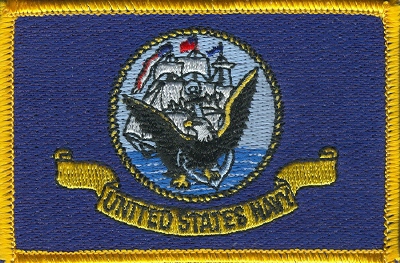 High Quality 3.5 x 2.5 Inch Rectangle United States Navy Flag ...