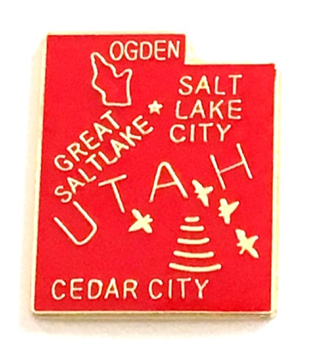 Utah Map Lapel Pin - Utah