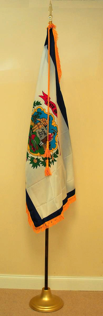 West Virginia State Indoor Flag Set - West Virginia State Flag