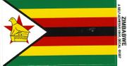 Made in USA Zimbabwe 2 3/8" x 4" Flag Decal Stickers, Zimbabwe 2 3/8 ...