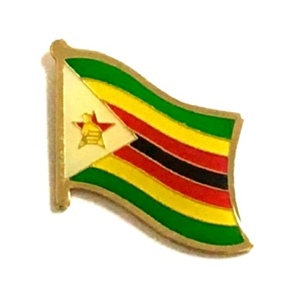 Zimbabwe Flag Lapel Pin - Single - Zimbabwe