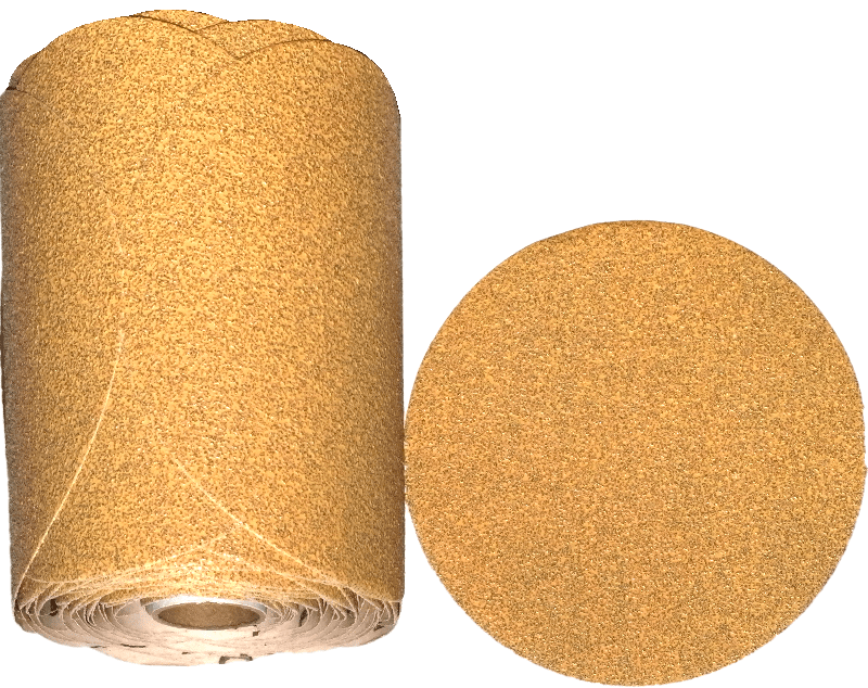 GoldStar Self-Adhesive Sanding Discs, 6" Diameter, P220 Grit, Roll of 100.