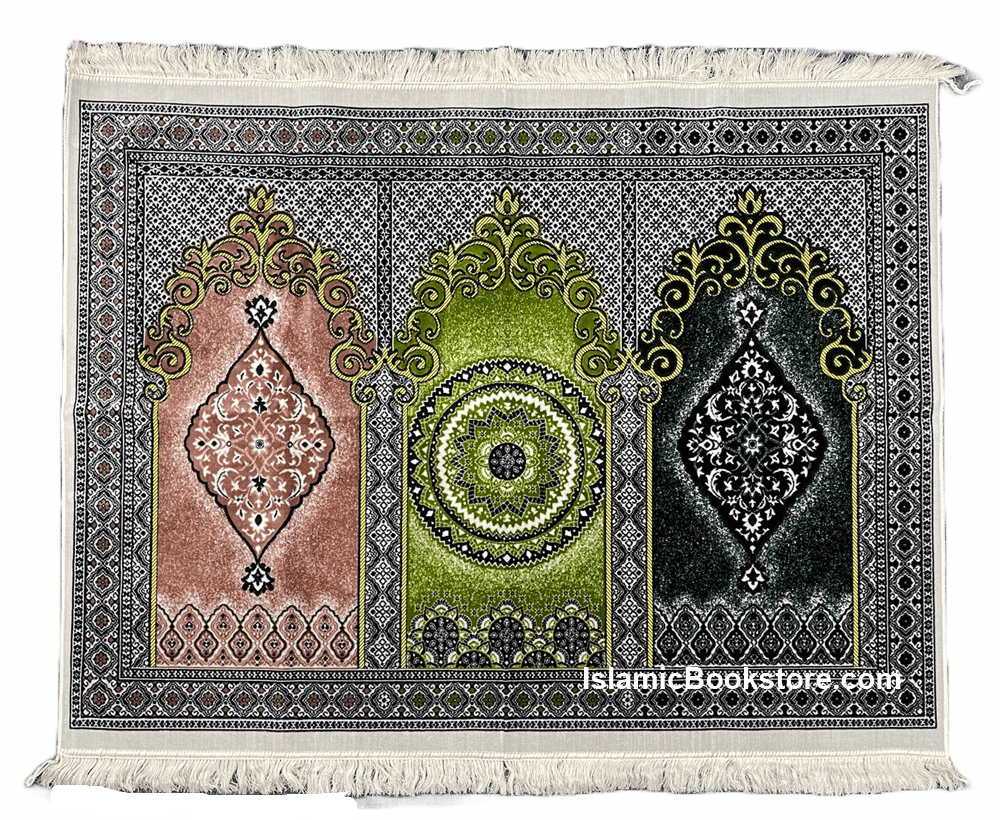 3 Person Large Style Turkish Prayer Rug 48" x 62"