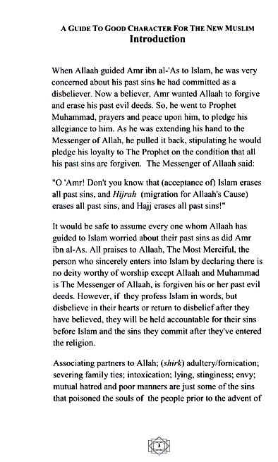 A Guide To Good Character For The New Muslim (Abu Abdil Aim Rasheed ...