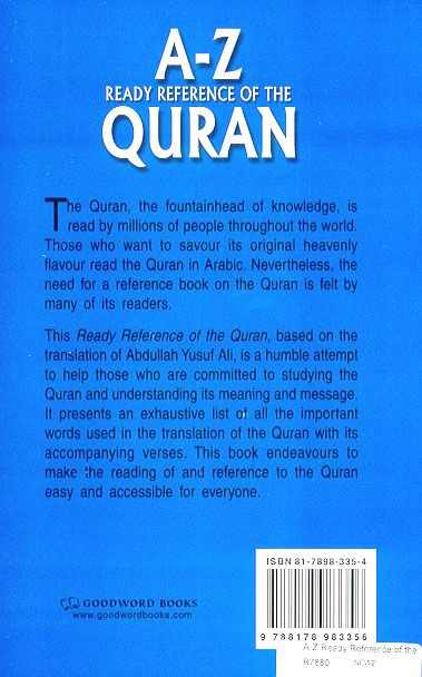A-Z Ready Reference of the Quran : Based on the Translation by Abdullah ...