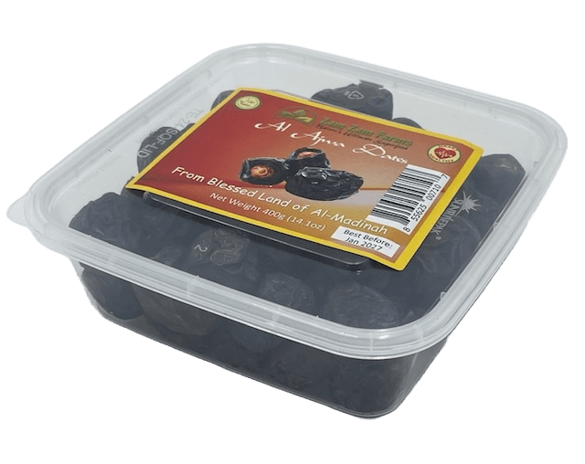 Ajwa Dates 400 grams box (individual dates) Latest Crop - Ajwa al Madinah