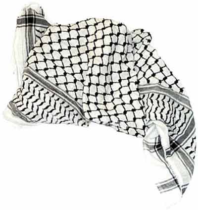 Black Palestinian Scarf (aka Keffiyeh, Yashmagh, Amama, Shemagh, or ...