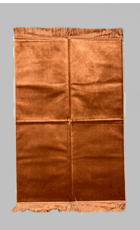 Burnt Rust Solid Color Prayer Rug