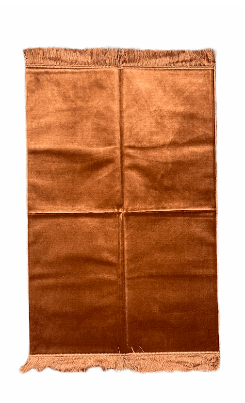 Burnt Rust Solid Color Prayer Rug