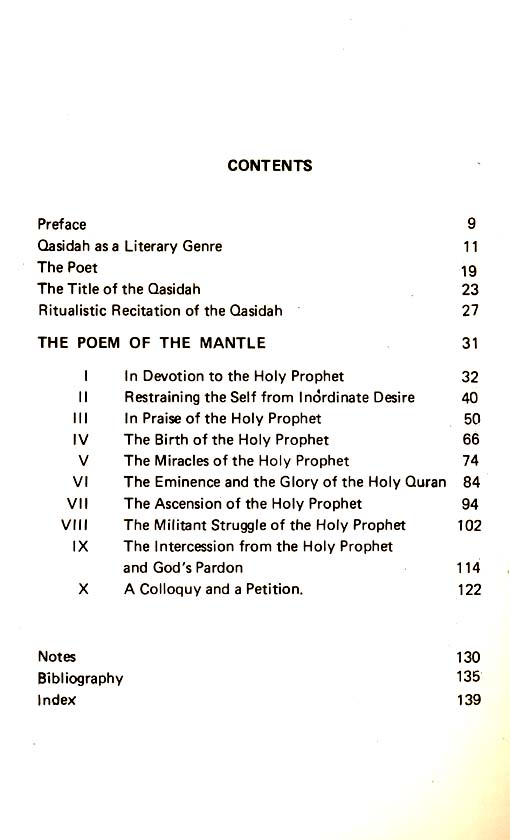Busairi's Poem of the Mantle : An Annotated Translation in Free Verse ...